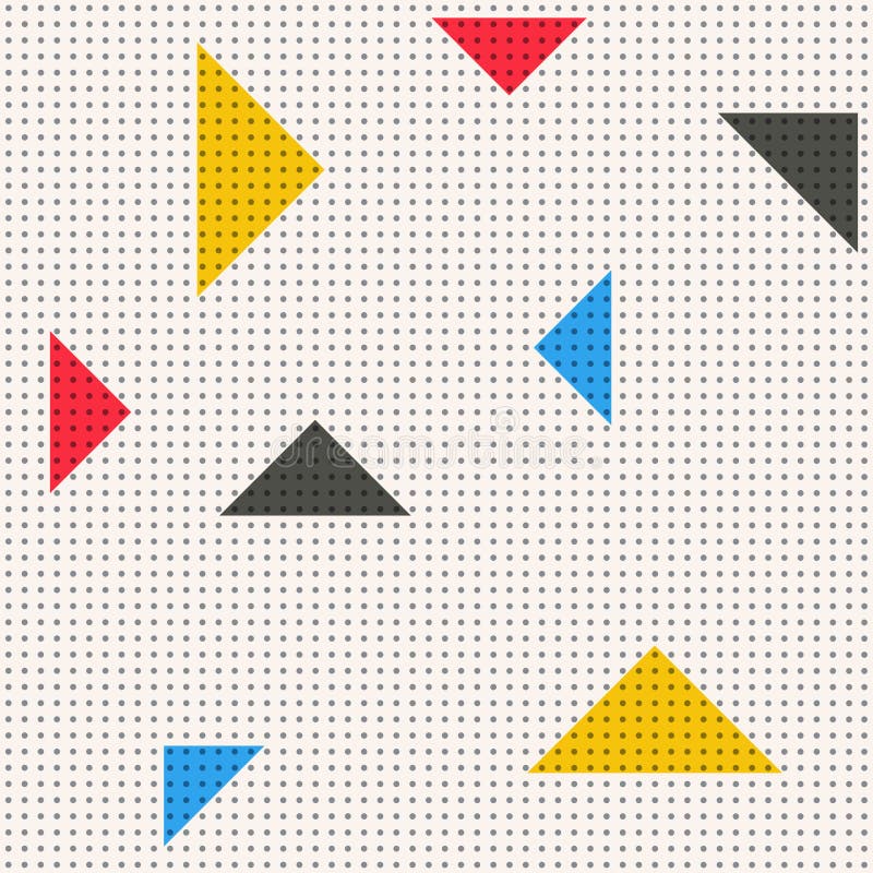 Modern Stylish Seamless Pattern. Repeating Background with Triangles ...
