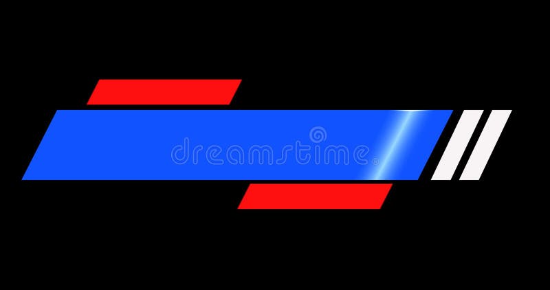 Modern Lower Third with Empty Copy Space for Writing Custom Messages ...