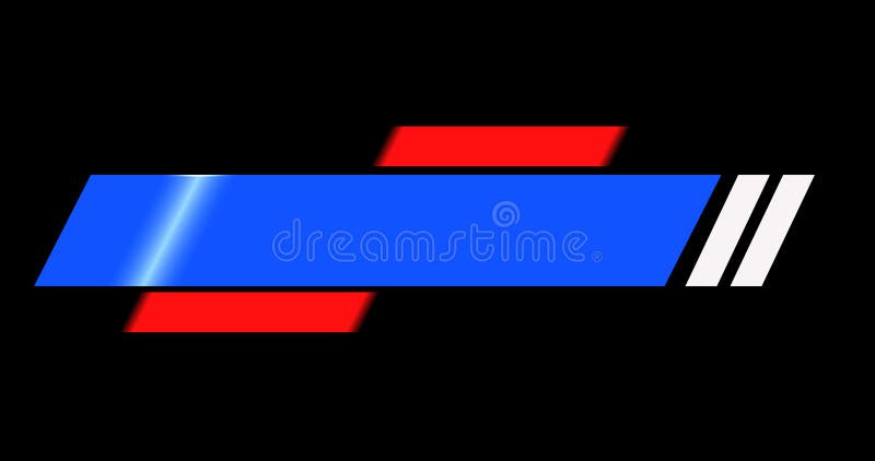 Modern Lower Third with Empty Copy Space for Writing Custom Messages ...