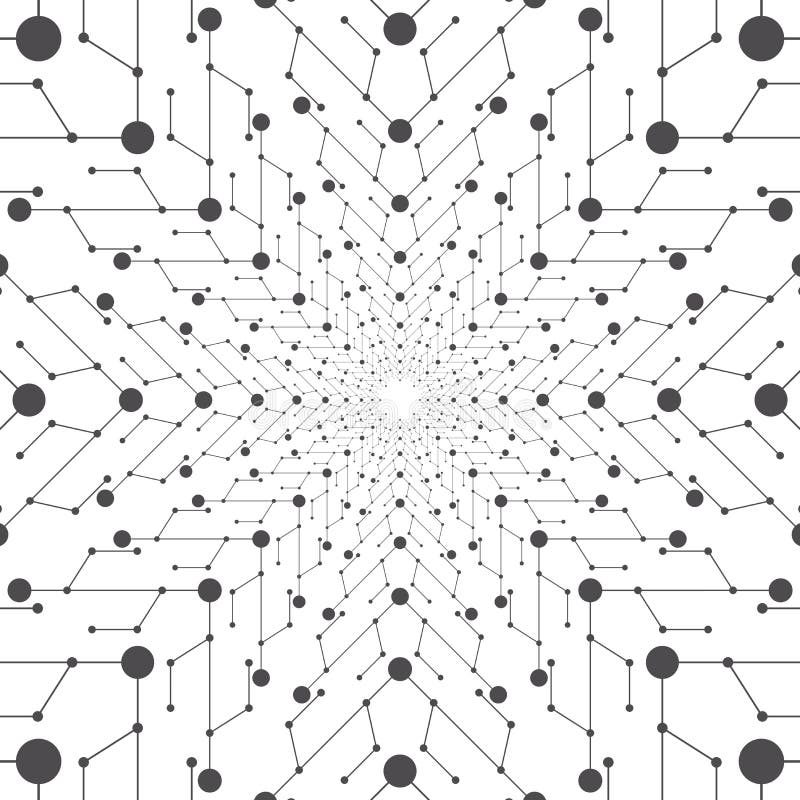 Modern Stylish Technology Pattern. Geometric Science and Technology ...