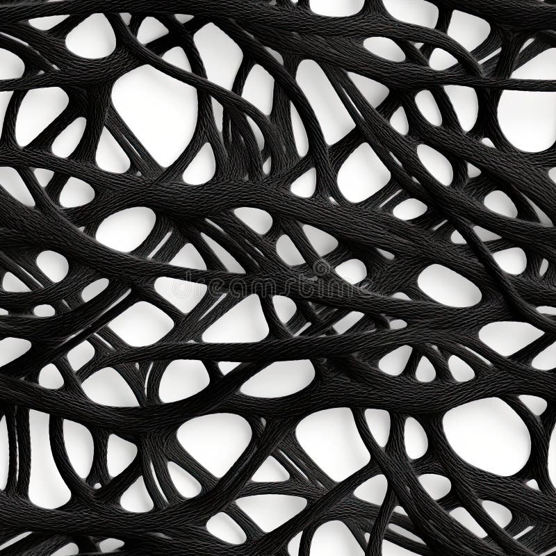 Modern Stylish Texture of Mesh Seamless Pattern. Intricate Black White ...