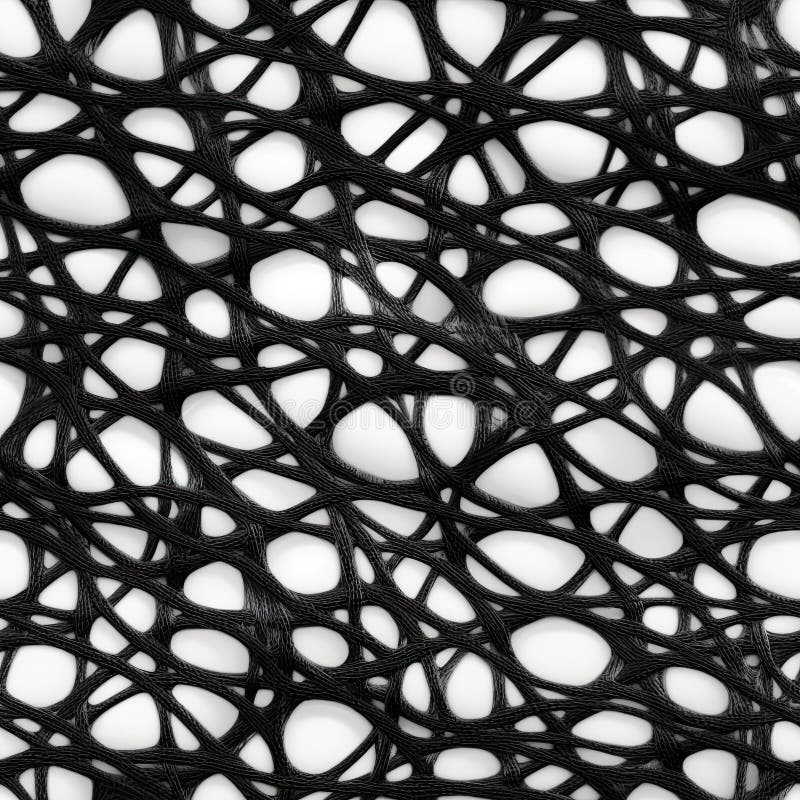 Modern Stylish Texture of Mesh Seamless Pattern. Intricate Black White ...