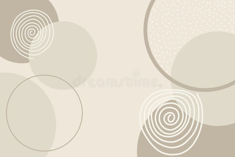 Modern Stylish Texture. Repeating Beige Colored Spiral Abstract ...