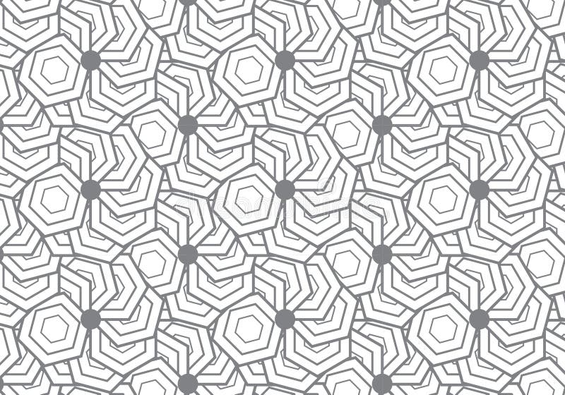 Modern Stylish Texture. Repeating Geometric Tiles With Thin Hexa Stock ...