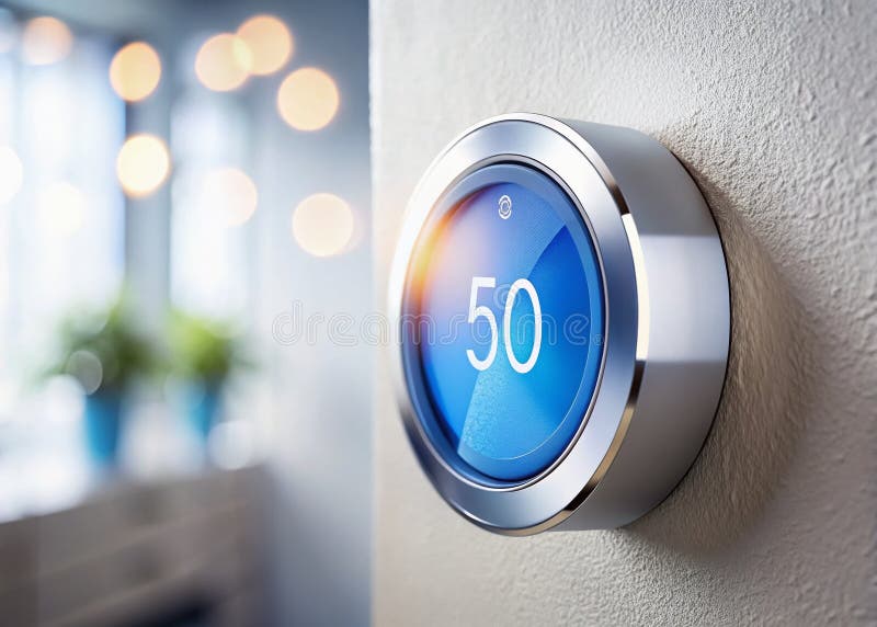 Modern Stylish WallMounted Smart Thermostat Effortless Temperature ...