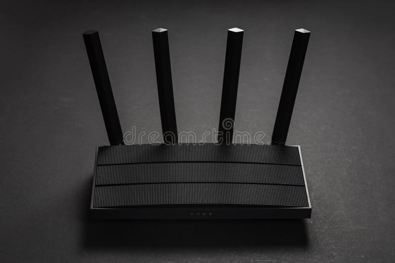 Modern Stylish Wi Fi Router Dark Background Organization Wireless ... Modern Stylish Wi Fi Router Dark Background Organization Wireless ...