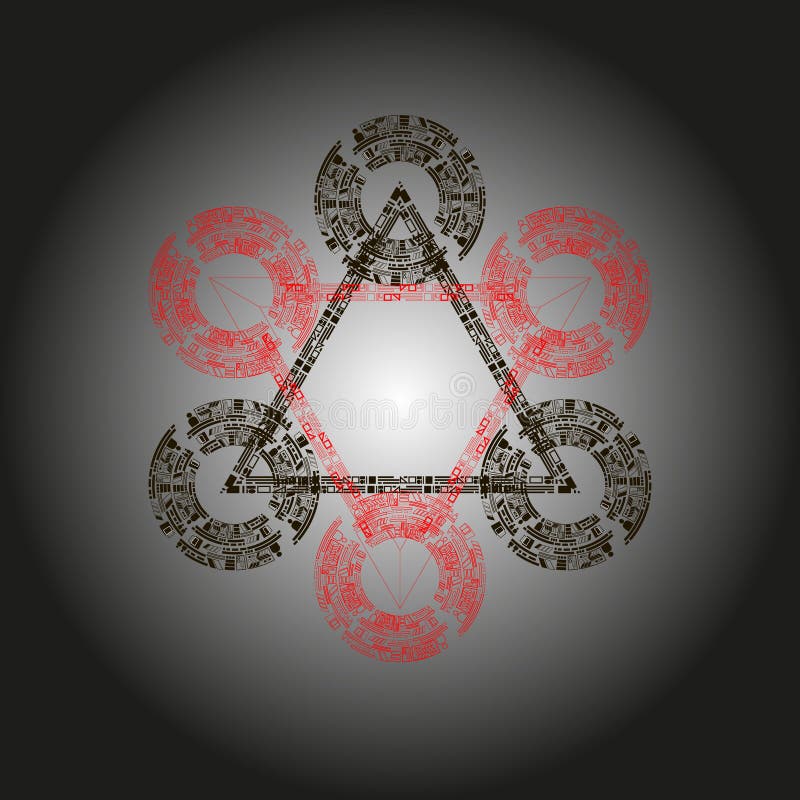 Stylized David Star from Israel Flag Vector Illustration Stock Vector ...