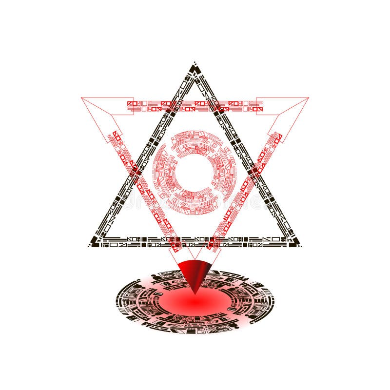 Stylized David Star from Israel Flag Vector Illustration Stock Vector ...