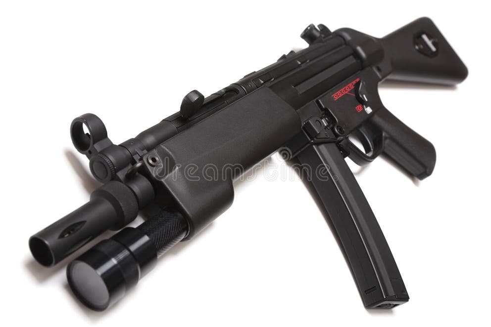 Modern submachine gun stock photo. Image of swat, weapon - 12868408
