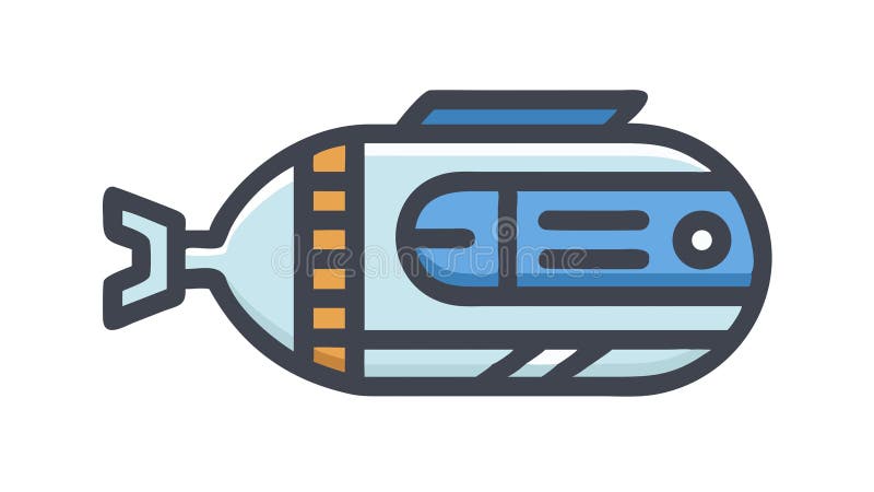 Modern Submarine for Advanced Underwater Missions, Vector Design ...