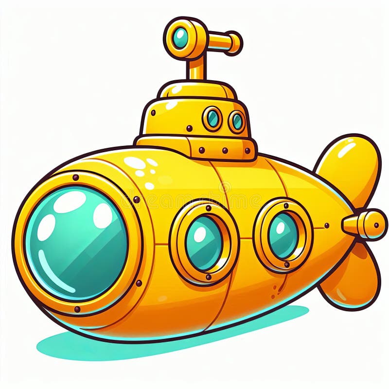 Modern Submarine Artwork stock illustration. Illustration of concept ...