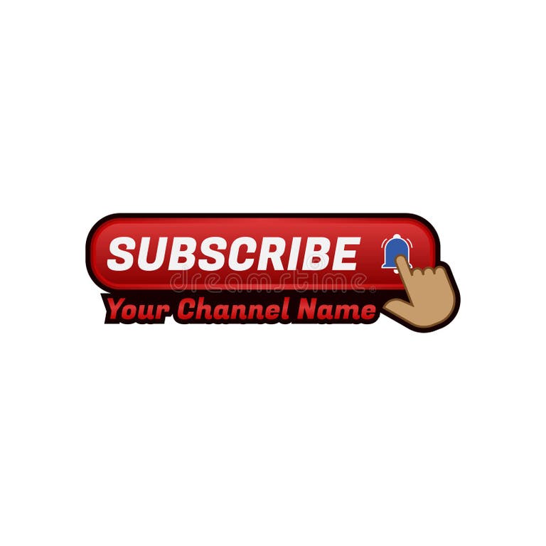 Modern Subscribe Button Vector. Stock Illustration - Illustration of ...
