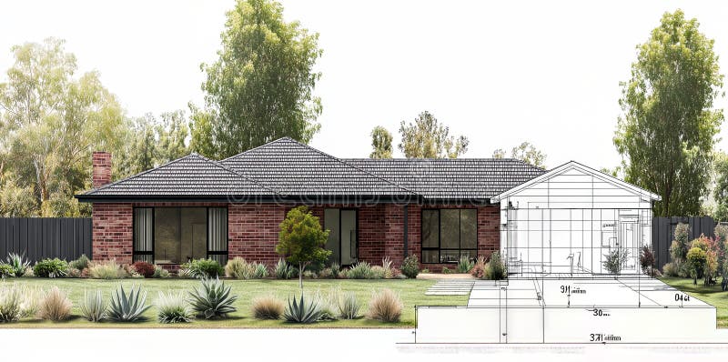 Modern Suburban House Design Visualization Blending Reality and ...