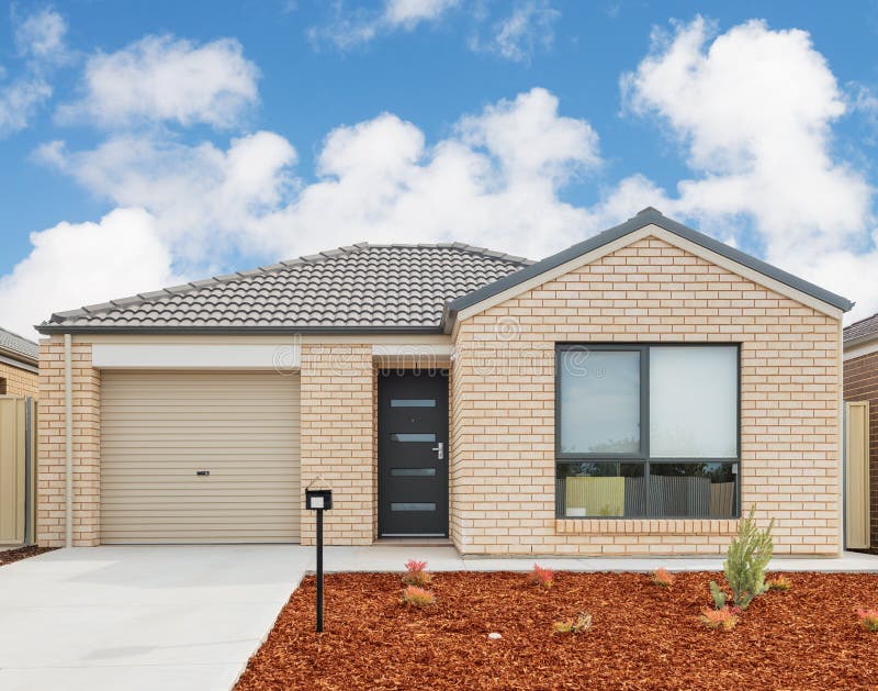 Small Suburban House stock image. Image of garden, house - 1993965