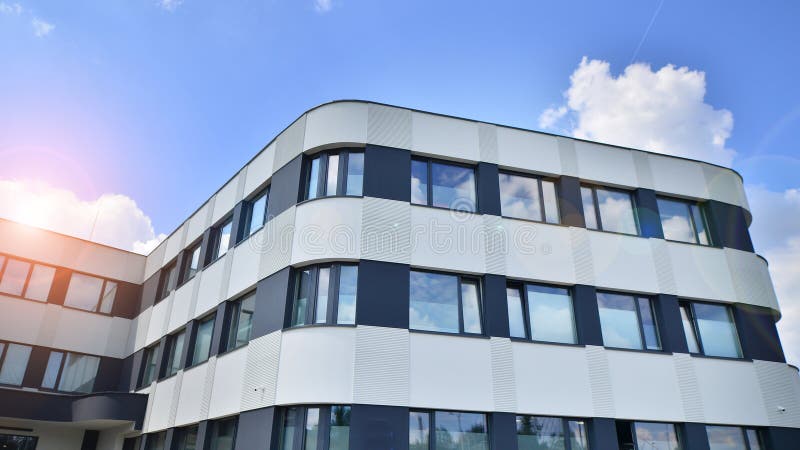 Modern Suburban Low Rise Office Building. Stock Photo - Image of ...