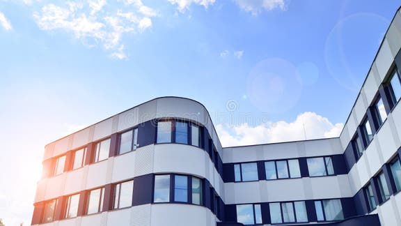 Modern Suburban Low Rise Office Building. Stock Photo - Image of home ...