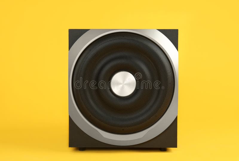 Subwoofer Audio Speakers. Subwoofer Dynamic Membrane or Sound Speaker ...