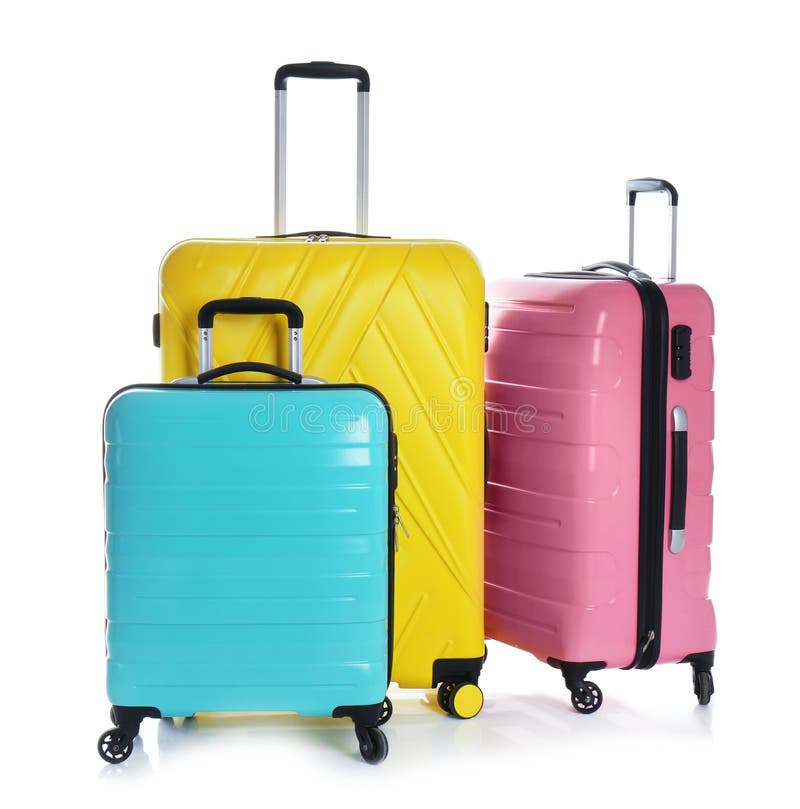 Modern Suitcases for Travelling Stock Photo - Image of journey ...