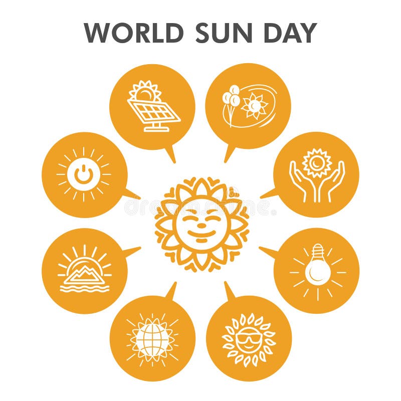 Modern Sun Infographic Design Template. Solar Inphographic ...