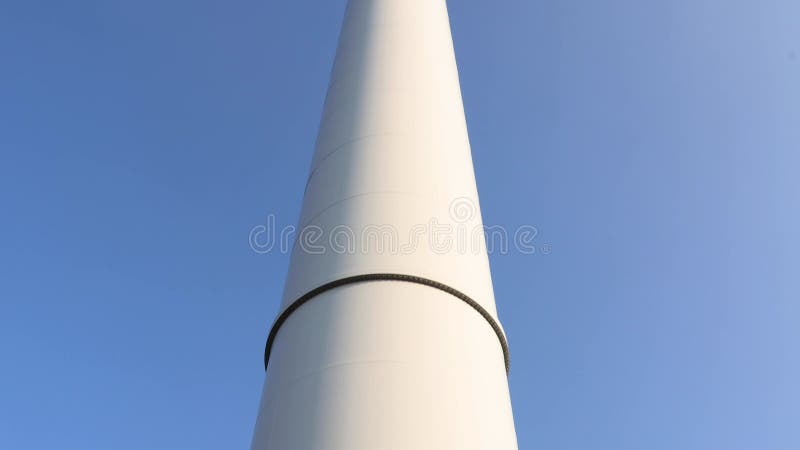 Modern Sunny Wind Turbine Pan Stock Footage - Video of tracking, wind ...