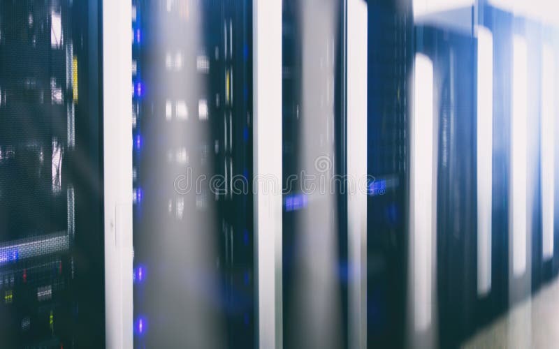 Modern Supercomputers in Computational Data Center. Stock Photo - Image of modern, fiber: 112384038