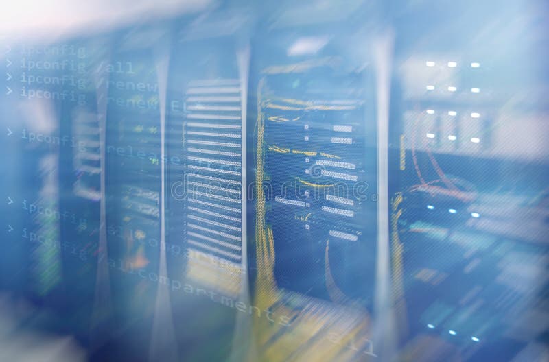 Modern Supercomputers in Computational Data Center. Stock Photo - Image ...