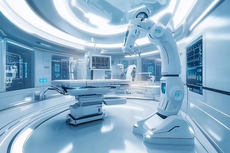 Modern Surgical Room Equipped with Advanced Robotic Technology and ...