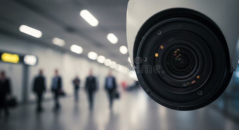 Security Camera Surveillance System Monitoring People in Public Space ...