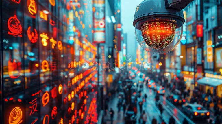 A Modern Surveillance Camera with a Double Exposure of the ...