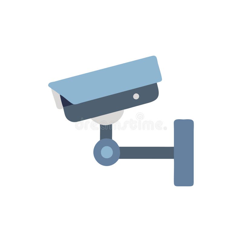 Modern Surveillance Camera Icon Design Stock Illustration ...