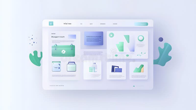 Modern Sustainability Dashboard User Interface Design Stock ... Modern Sustainability Dashboard User Interface Design Stock ...