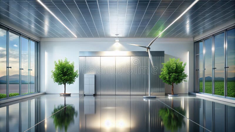 Modern Sustainable Office Space with Energy Efficient Design and ...