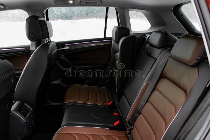 Modern SUV car inside. stock photo. Image of inside - 263251846