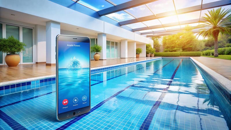 Modern Swimming Pool App UI Button Design a Blue Summer Theme for ...