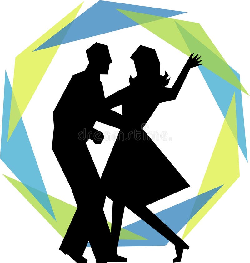 Swing Dancing Couple/ Vector Stock Vector - Illustration of hobby ...