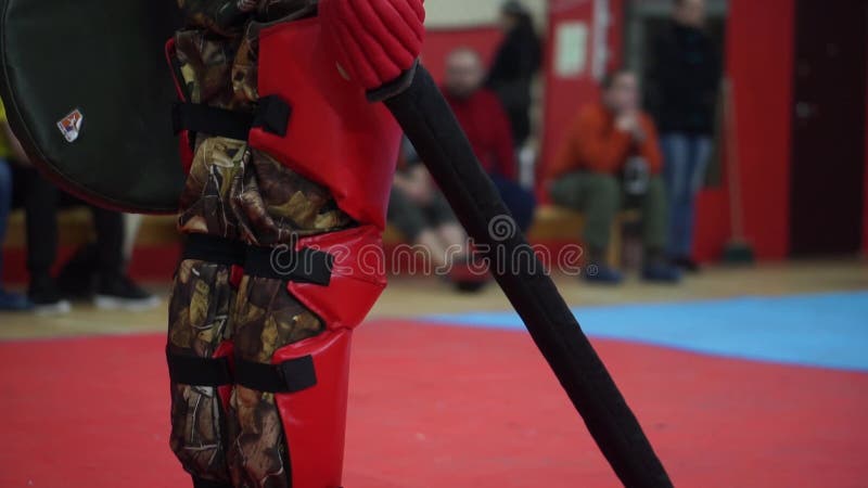 Modern sword fighting stock footage. Video of costume - 138204016