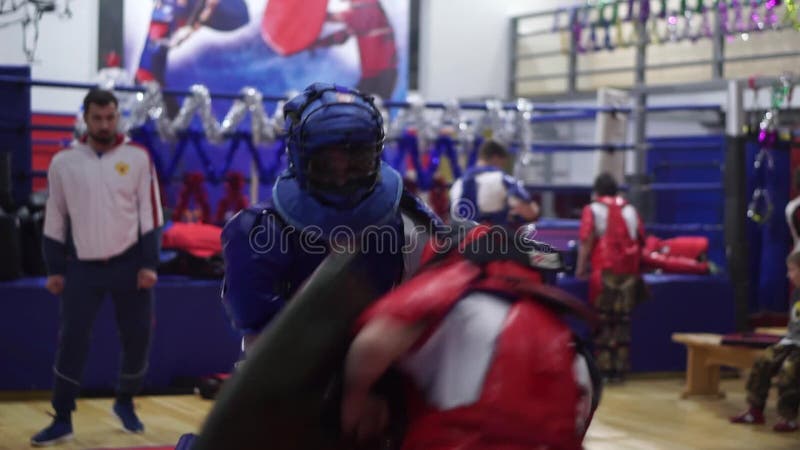 Modern sword fighting stock footage. Video of power - 138196470