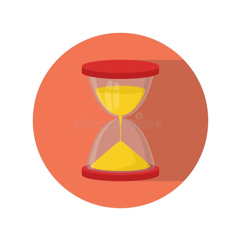 Modern Symbol Av Timglas Tid Symbolssymbol Stock Illustrationer ...