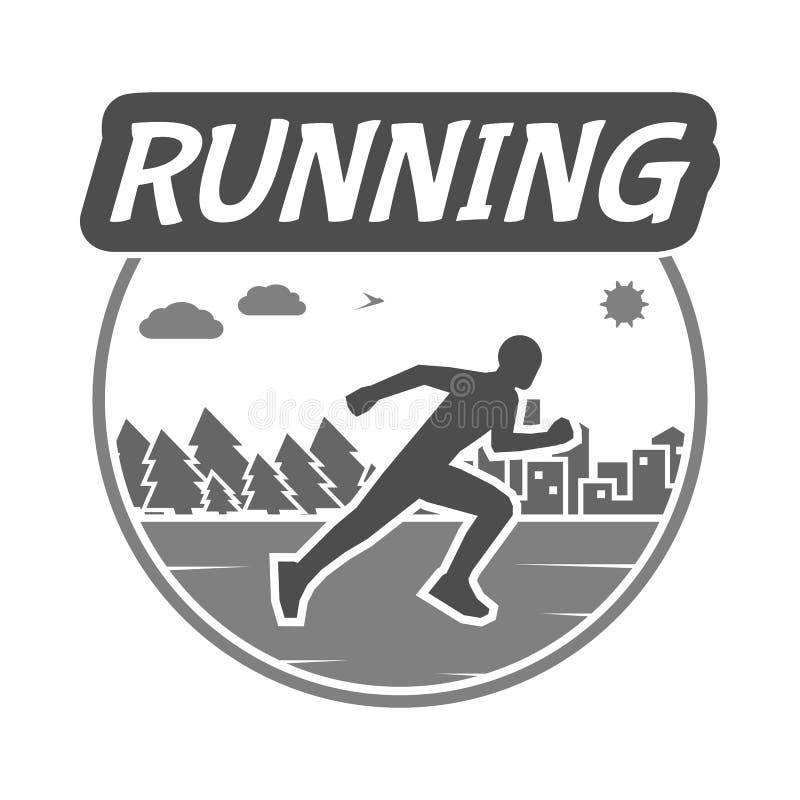 Modern Symbol and Logo for Run. Stock Illustration - Illustration of ...