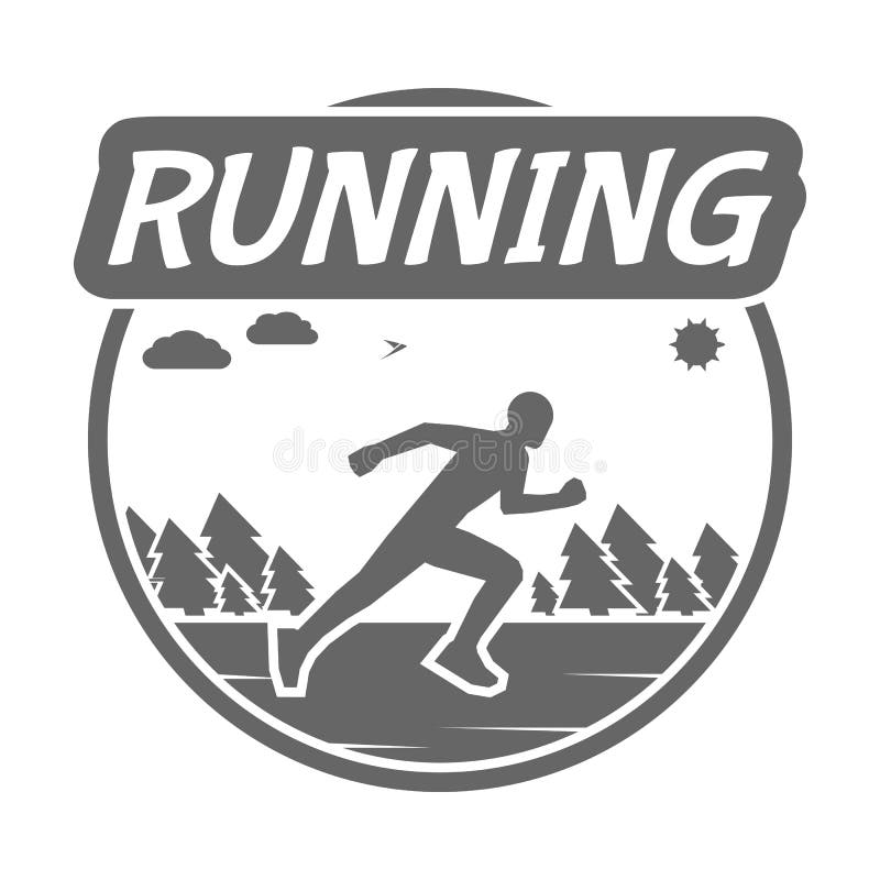 Modern Symbol and Logo for Run. Stock Illustration - Illustration of ...