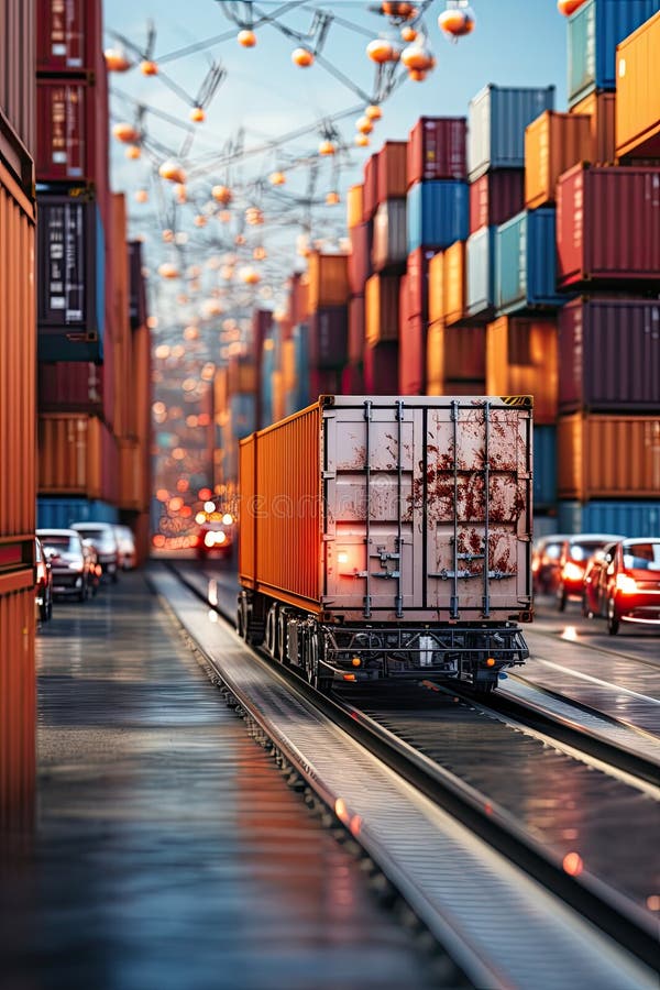 Modern System Transportation and Logistic Import Export , Generative AI ...