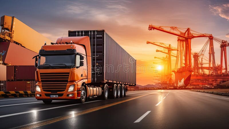 Modern System Transportation and Logistic Import Export , Generative AI ...