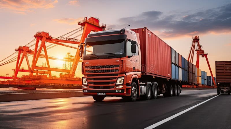 Modern System Transportation and Logistic Import Export , Generative AI ...