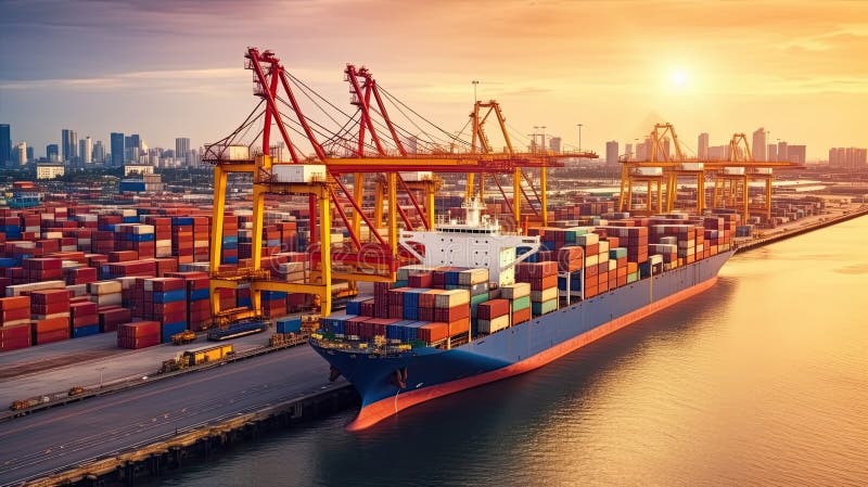 Modern System Transportation and Logistic Import Export , Generative AI ...