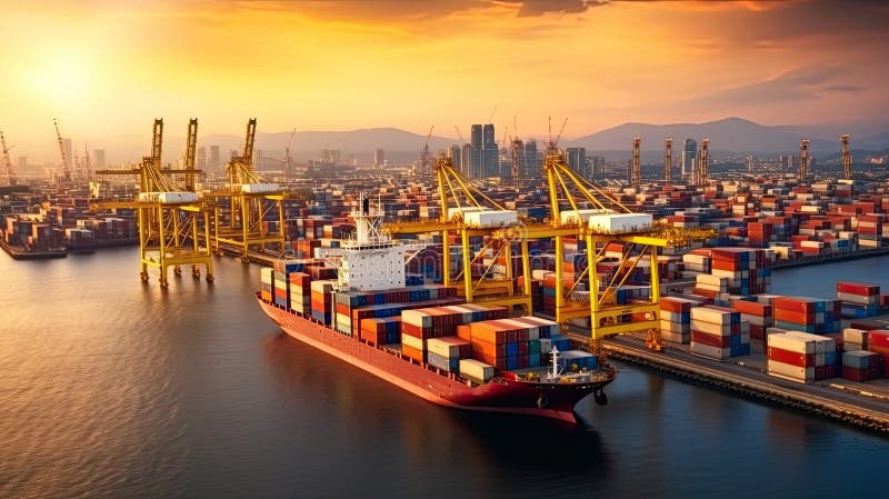 Modern System Transportation and Logistic Import Export , Generative AI ...