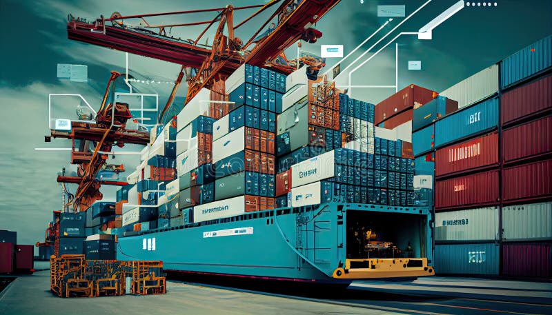 Modern System Transportation and Logistic Import Export , Generative AI ...