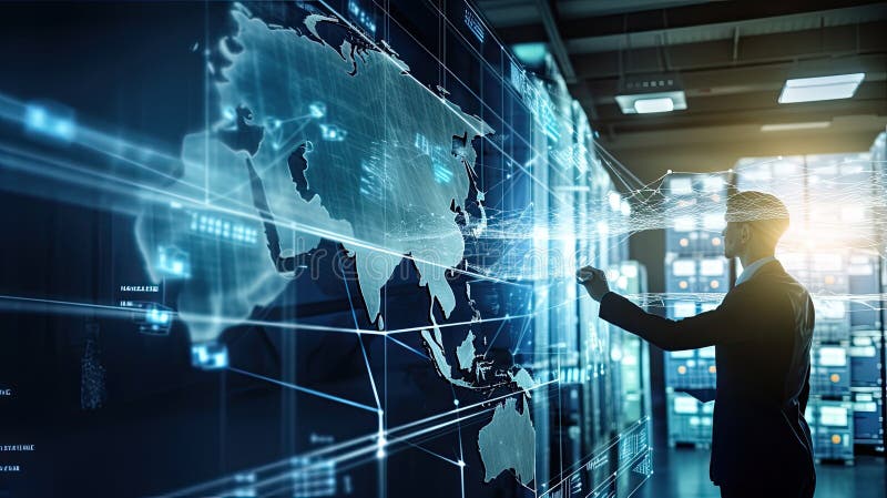 Modern System Transportation and Logistic Import Export , Generative AI ...