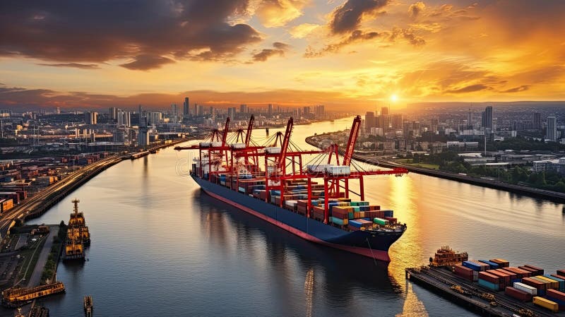 Modern System Transportation and Logistic Import Export , Generative AI ...