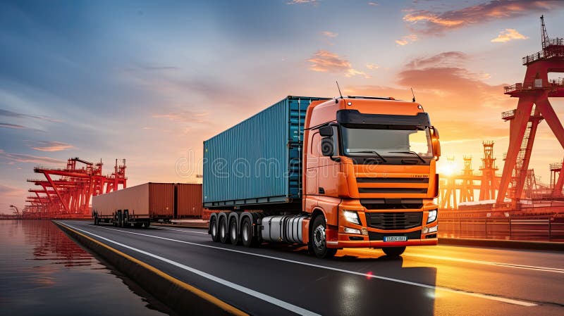 Modern System Transportation and Logistic Import Export , Generative AI ...