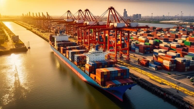 Modern System Transportation and Logistic Import Export , Generative AI ...